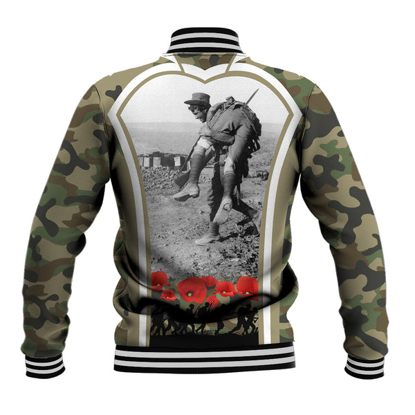 New Zealand and Australia ANZAC Day Baseball Jacket Koala and Kiwi Bird ...