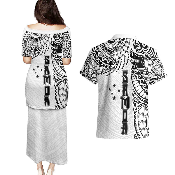 Samoa 685 Art Traditional Tattoo Pattern Couples Matching Puletasi and ...