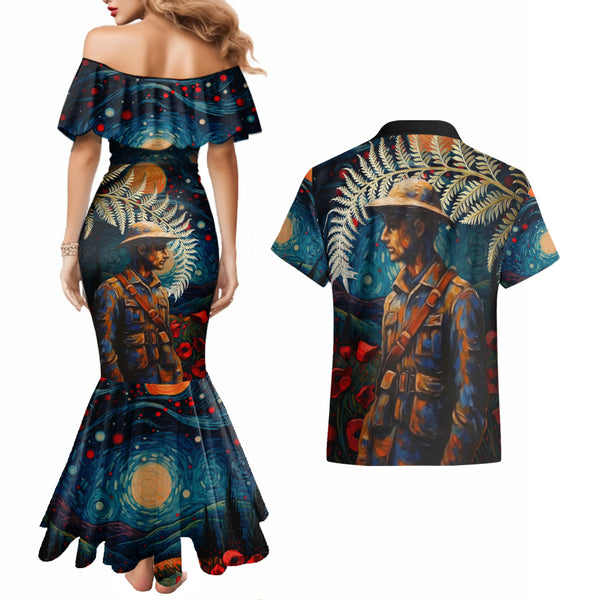 New Zealand Soldier ANZAC Day Couples Matching Mermaid Dress and ...