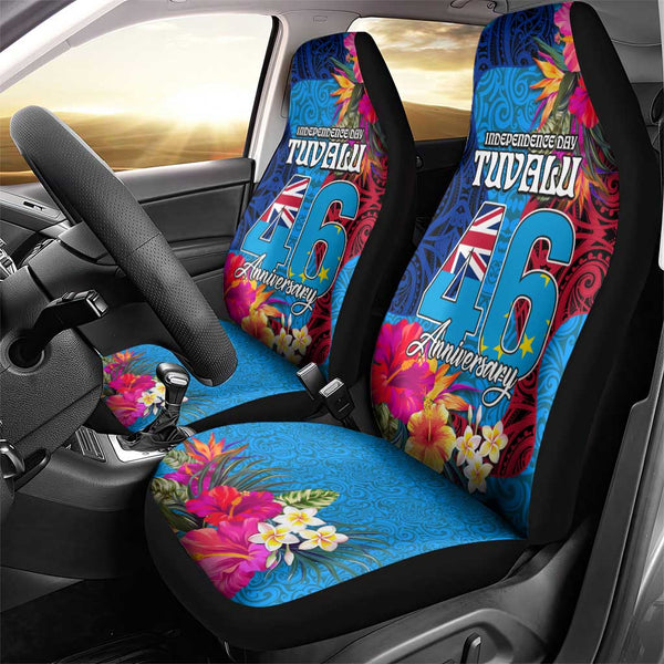 Tuvalu Independence Day Car Seat Cover 1st October 46th Anniversary ...