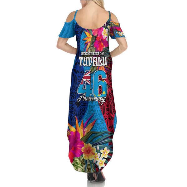 Tuvalu Independence Day Summer Maxi Dress 1st October 46th Anniversary ...