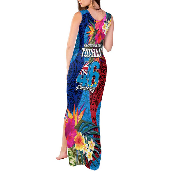 Tuvalu Independence Day Tank Maxi Dress 1st October 46th Anniversary ...