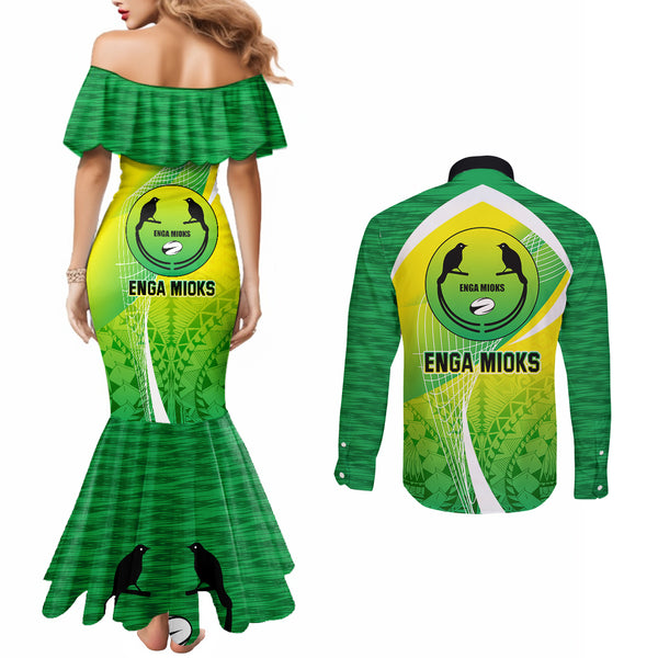 Enga Mioks Rugby Couples Matching Mermaid Dress and Long Sleeve Button ...