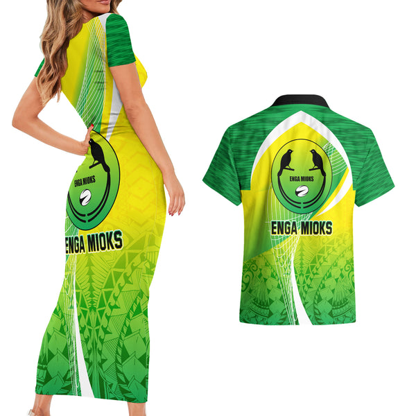 Enga Mioks Rugby Couples Matching Short Sleeve Bodycon Dress and ...