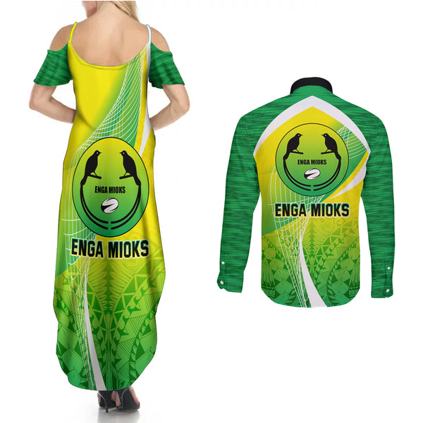 Enga Mioks Rugby Couples Matching Summer Maxi Dress and Long Sleeve ...