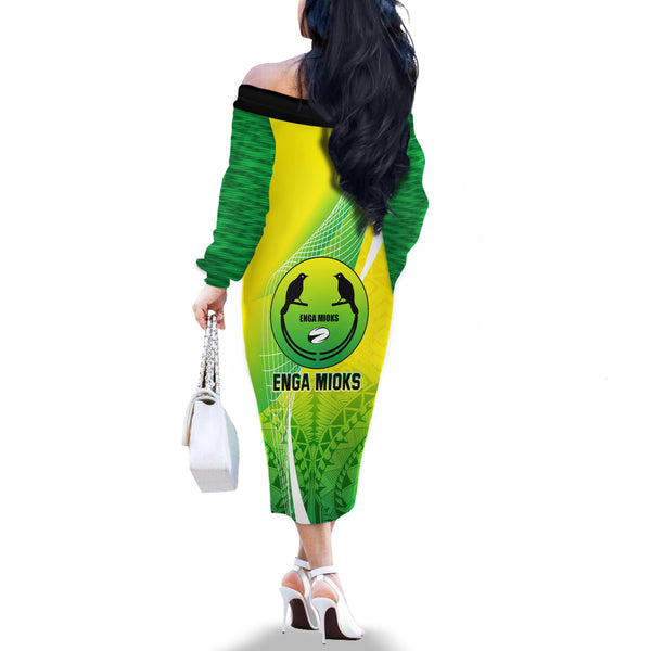 Enga Mioks Rugby Off The Shoulder Long Sleeve Dress Papua New Guinea ...