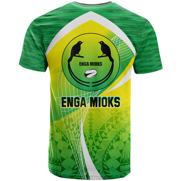 Enga Mioks Rugby T Shirt Papua New Guinea Polynesian Tattoo LT03