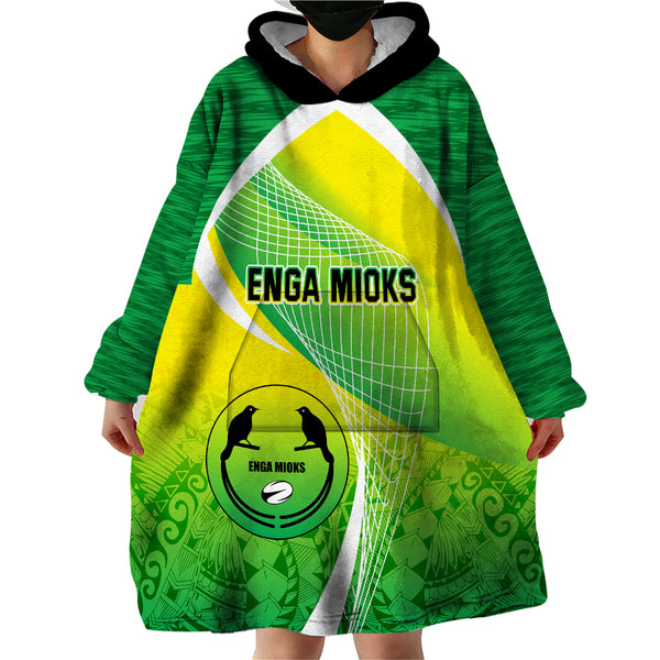 Custom Enga Mioks Rugby Wearable Blanket Hoodie Papua New Guinea ...
