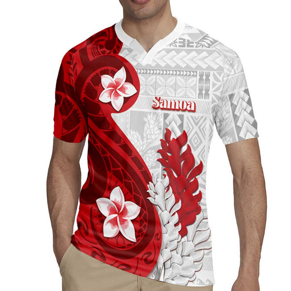 Samoa Teuila 2024 Rugby Jersey Samoan Siapo Pattern Red Version LT05
