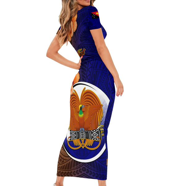 Personalized Papua New Guinea Manus Province Short Sleeve Bodycon Dress ...