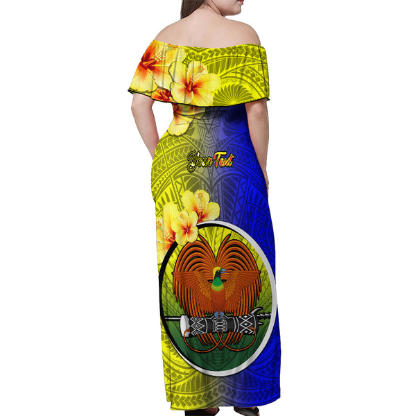 Personalized Papua New Guinea Morobe Province Off Shoulder Maxi Dress ...