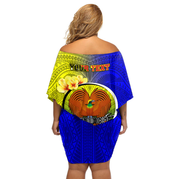 Personalized Papua New Guinea Morobe Province Off Shoulder Short Dress ...