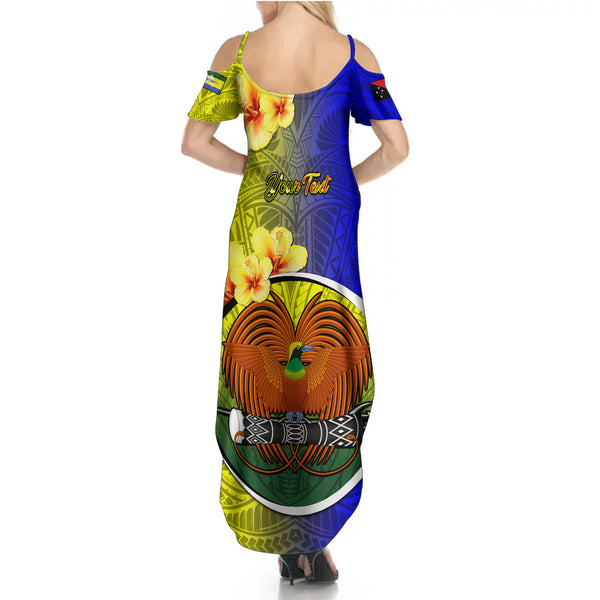 Personalized Papua New Guinea Morobe Province Summer Maxi Dress Mix ...