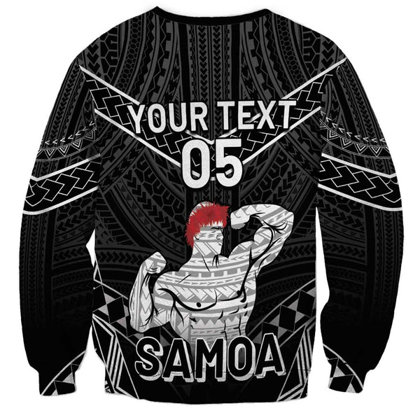 Custom Samoa Wrestling Sweatshirt Samoan Wrestler Ulafala Style LT05