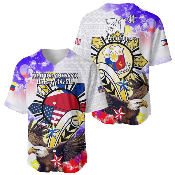 Filipino American History Month Baseball Jersey The Eight-Rayed Sun ...