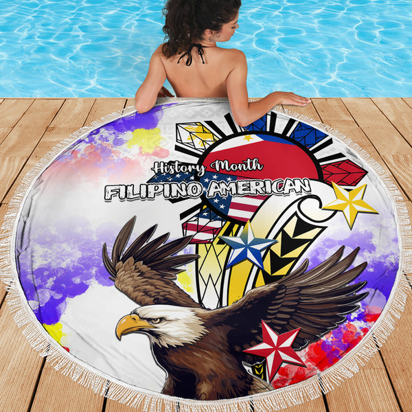 Filipino American History Month Beach Blanket The Eight-Rayed Sun Flags ...