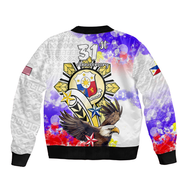 Filipino American History Month Bomber Jacket The Eight-Rayed Sun Flags ...