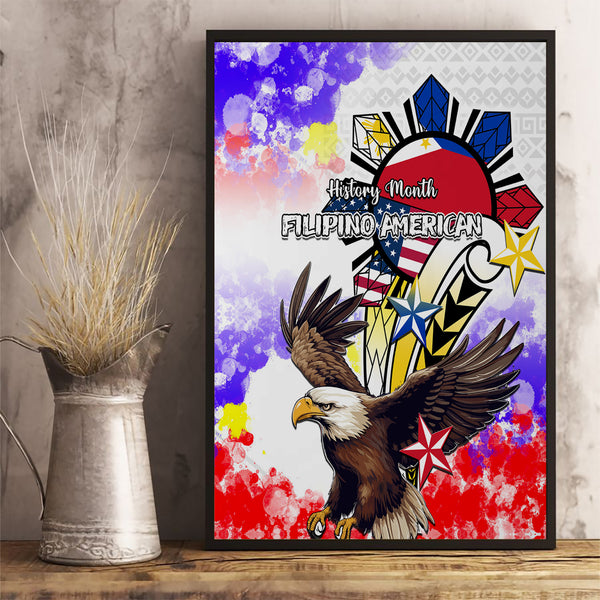 Filipino American History Month Canvas Wall Art The Eight-Rayed Sun ...