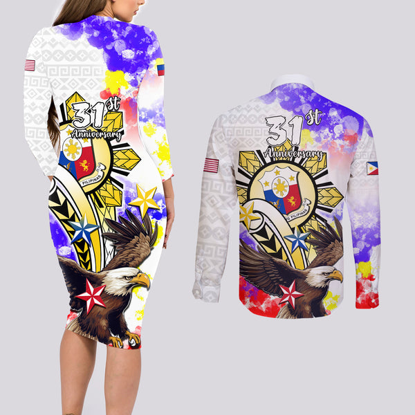 Filipino American History Month Couples Matching Long Sleeve Bodycon ...