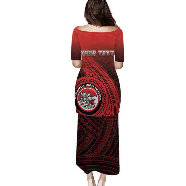 Personalized Fagaitua High School Puletasi Polynesian Tribal Pattern LT05