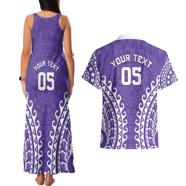 Custom Cook Islands Rarotonga Couples Matching Tank Maxi Dress and ...