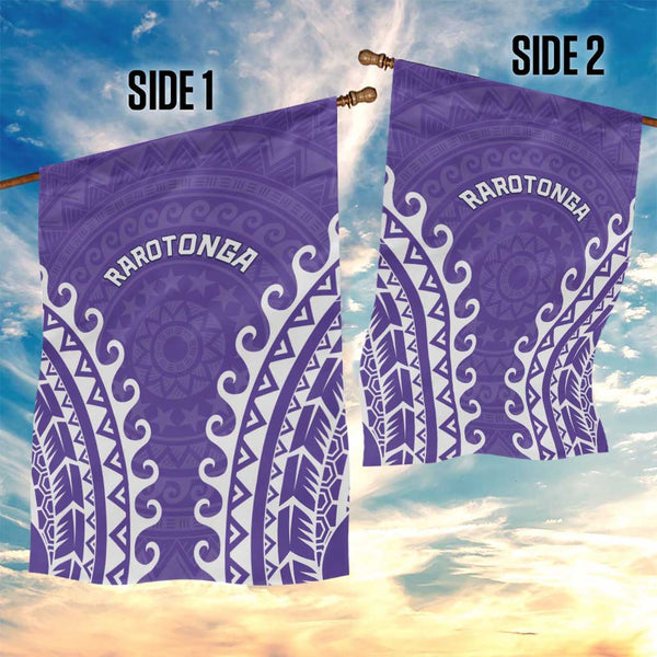 Cook Islands Rarotonga Garden Flag Polynesian Tribal Tattoo LT05