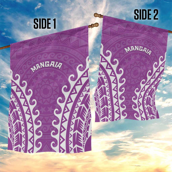 Cook Islands Mangaia Garden Flag Polynesian Tribal Tattoo LT05