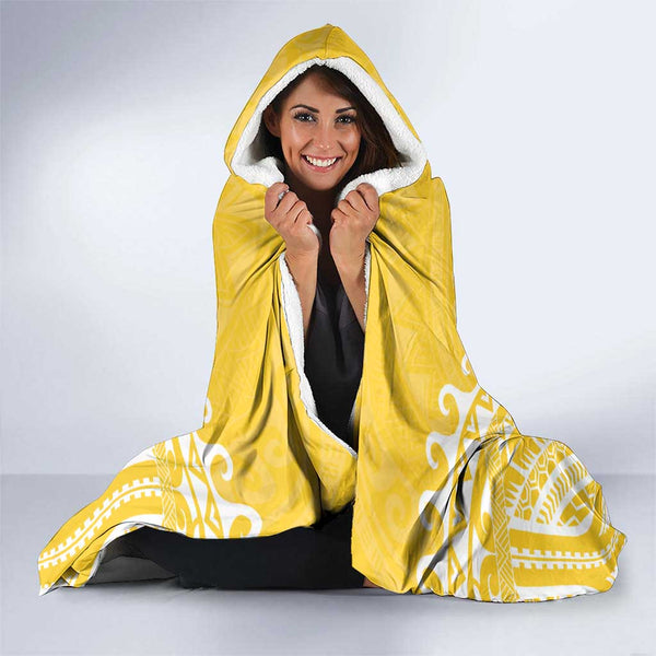 Cook Islands Aitutaki Hooded Blanket Polynesian Tribal Tattoo LT05