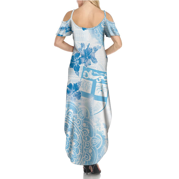 Happy Fiji Girmit Day Summer Maxi Dress Fijian Tapa With Mandala ...