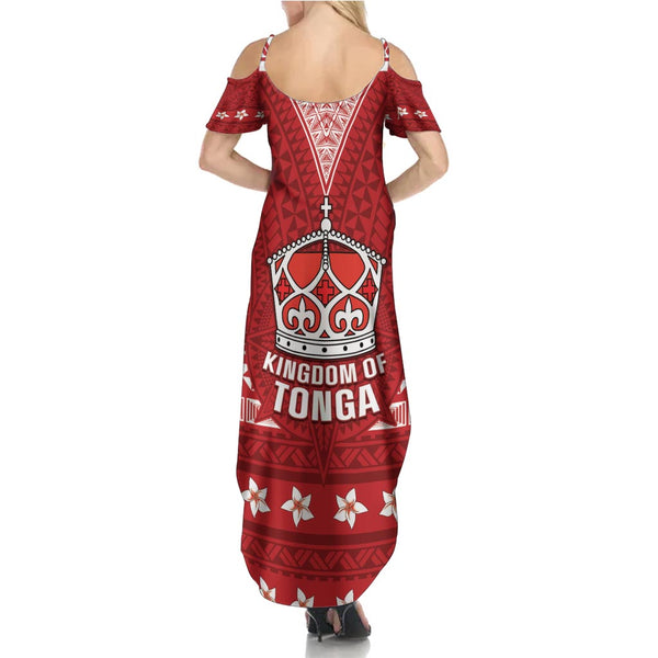 Tonga King Tupou VI Day Summer Maxi Dress Traditional Tongan Kupesi ...