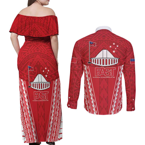 Samoa FAST Couples Matching Off Shoulder Maxi Dress and Long Sleeve ...