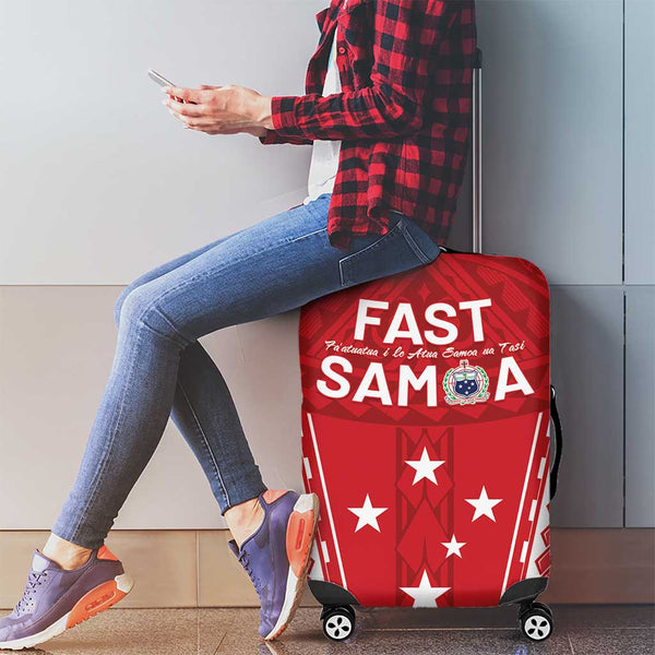 Samoa FAST Luggage Cover Forever Proud Samoan Tribal Pattern LT05