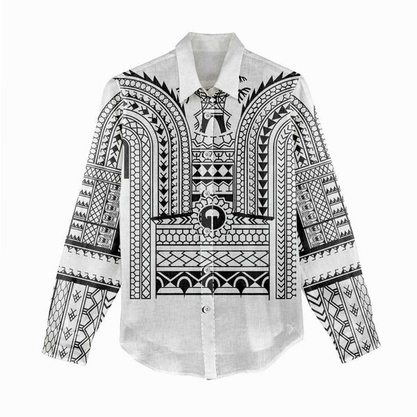 Philippines Igorot Tribal Art Tattoo White Women Casual Shirt LT05