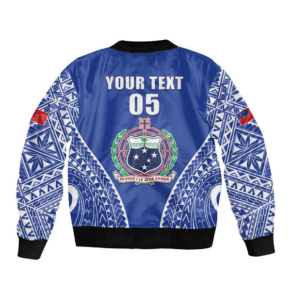 Fetu Samoa Rugby Custom Bomber Jacket Go Champions LT05