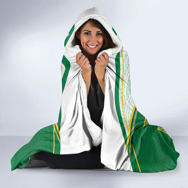 Cook Islands Ra o te Ui Ariki Hooded Blanket Polynesian Pattern LT05