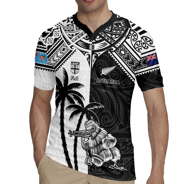 Custom New Zealand And Fiji Rugby 2024 Rugby Jersey Maori Kiwi With ...