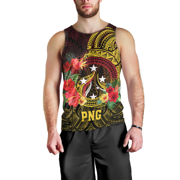 Personalized Papua New Guinea Men Tank Top Coat Of Arms Tropical ...