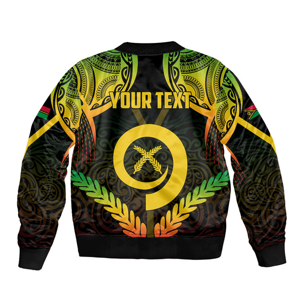Personalised Vanuatu Father Lini Day Bomber Jacket Polynesian Tribal ...