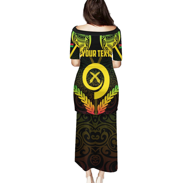 Personalised Vanuatu Father Lini Day Puletasi Polynesian Tribal Pattern ...
