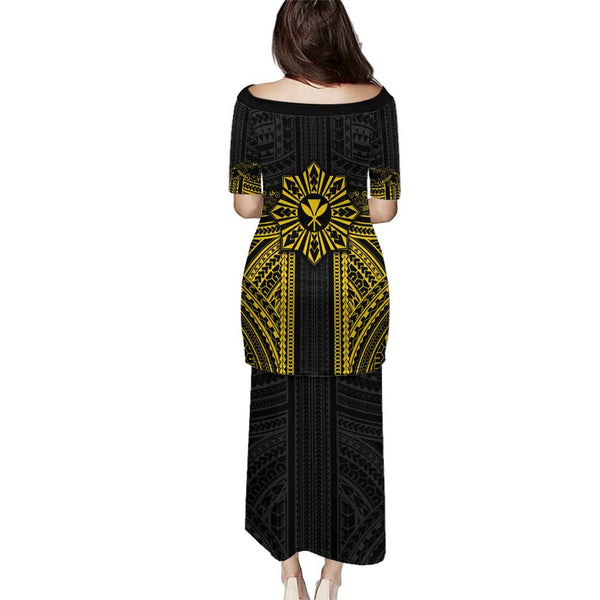 Hawaii And Philippines Together Puletasi Polynesian Pattern With ...