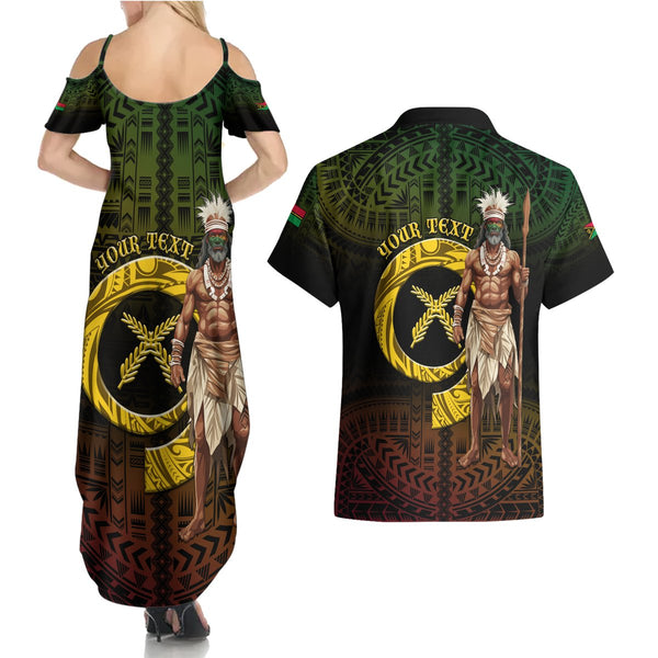 Personalised Vanuatu Custom Chiefs Day Couples Matching Summer Maxi ...