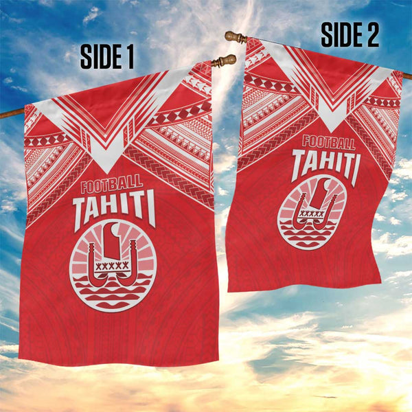 Tahiti Football Garden Flag Coat Of Arms Polynesian Tribal Pattern LT05