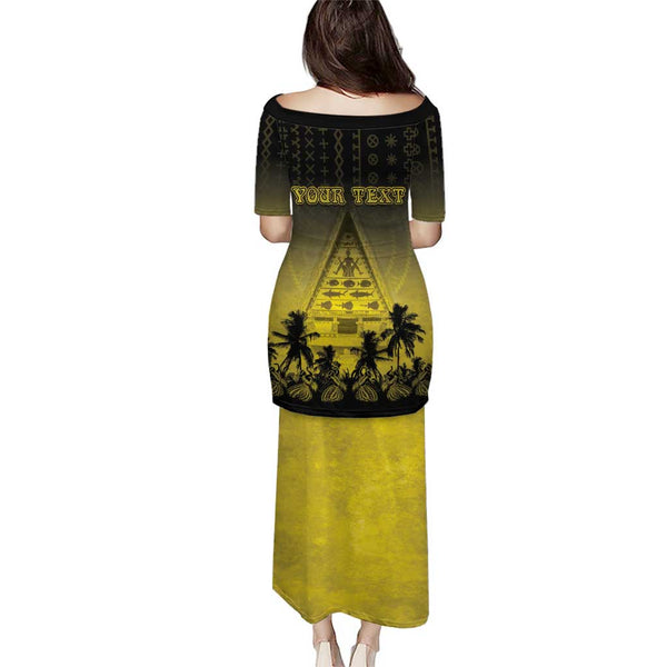 Personalised Palau Independence Day Puletasi Palauan Tattoo Pattern LT05