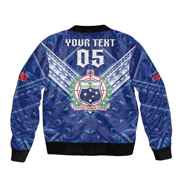 Toa Samoa Rugby Custom Bomber Jacket Samoan Pride With Tribal Pattern LT05
