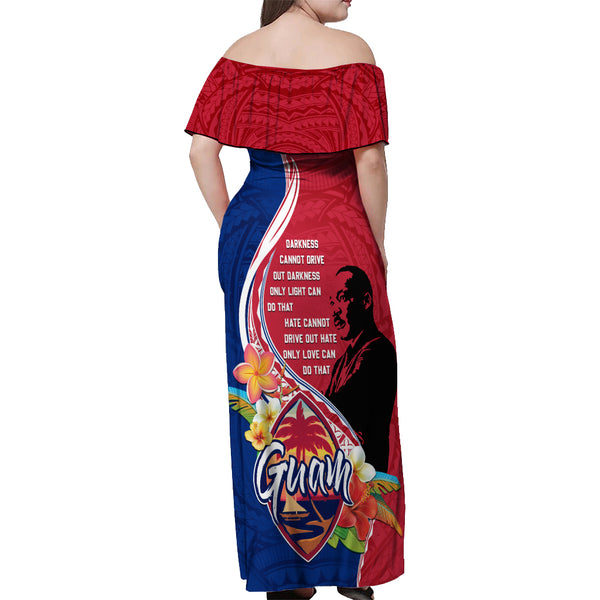 Guam Martin Luther King Jr Day Off Shoulder Maxi Dress LT05