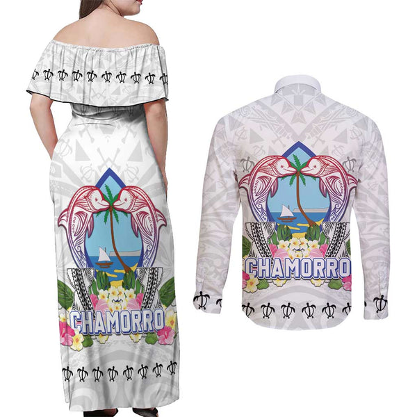 Guam Chamorro Liberation Day Couples Matching Off Shoulder Maxi Dress ...