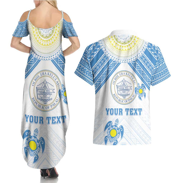 Personalised Palau Constitution Day Couples Matching Summer Maxi Dress ...