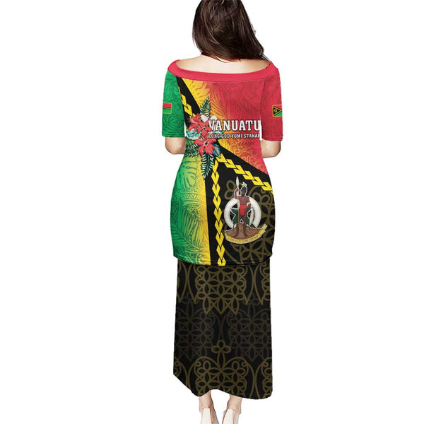 Happy Vanuatu Constitution Day Puletasi Flag Style With Sand Drawing ...