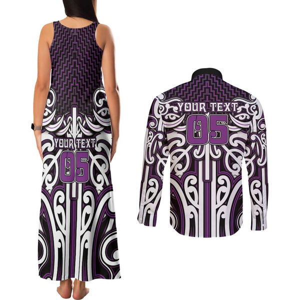Custom Aotearoa Rangitane Couples Matching Tank Maxi Dress and Long ...