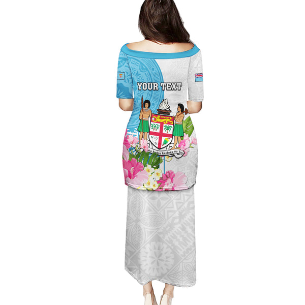 Personalized Fiji Day Puletasi Tanoa Hibiscus Fijian Tapa Masi Pattern LT05